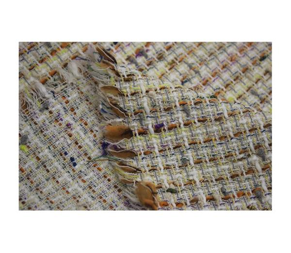 Quality In Stock Wholesale of a Roll New Design 100 Polyester Tweed Fabric for Women's Coat Clothing in Autumn and Winter for sale