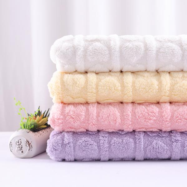 Quality New Arrive Soft 100 Polyester Cotton Jacquard Fleece Fabric for Shoes Men Womens Clothing Blankets for Winter for sale