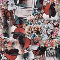 Quality Recycled Customized Polyester Digital Print Silky Satin Fabric for Women's for sale