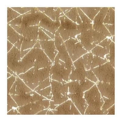 China Recycled Bestsellers 100 Polyester PV Velvet Browning Simple Casual Chiffon Velvet Glitter Print Fabric Velvet Burnout Fabric for sale