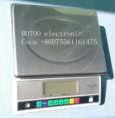 Cina equilibrio di pesatura elettronico commerciale 30kg/chiavi LCD della scala 0.1g 8 del piano d'appoggio in vendita