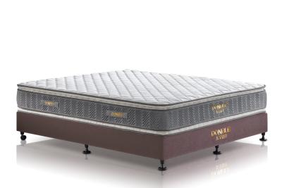 China Luxury plush bonnell spring double pillow top mattress for sale