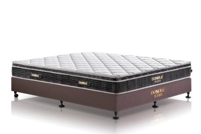 China Hard feeling euro pillow top bed mattress for sale