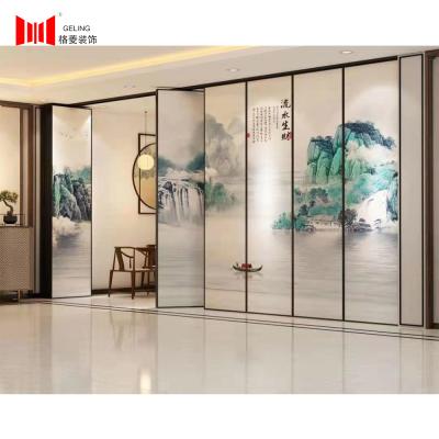 Cina muro divisorio mobile insonorizzato di superficie dell'alta pittura di 3.5m per l'hotel Corridoio in vendita