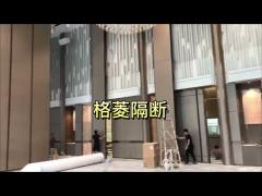 Sliding Acoustic Movable Partition Wall Panel White Color 130mm Thick