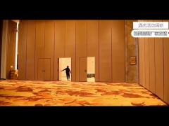 Fabric Surface 95mm Operable Wall Sliding Room Divider 45db Soundproof