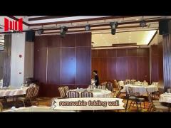 38-45db Soundproof Sliding Folding Wall Partition Wooden Dividing Wall