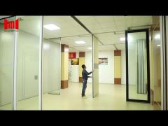 2000mm 3800mm Sliding Soundproof Wall Divider Panels Top Hung