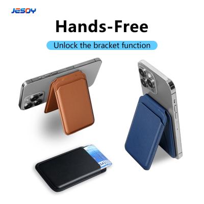 China Detachable Magsafe Wallet PU Leather Magsafe Card Holders For IPhone for sale