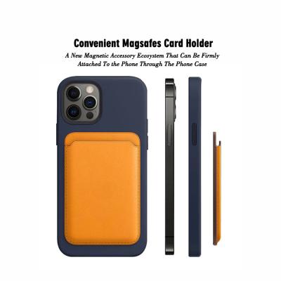 China Custom Magnetic Wallet Card Holder Business Style Magsafe Credit Card Holder For Mobile Phone for sale
