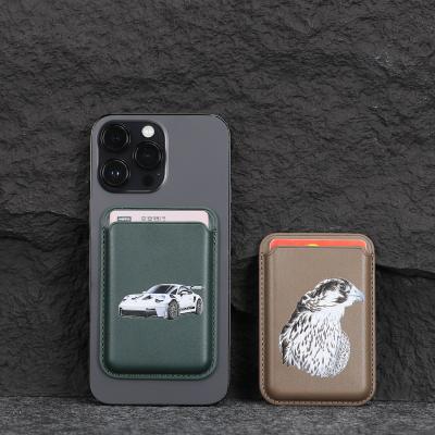 China 25 Color Magsafe Wallet Card Holder Customizable Magnetic Wallet For iPhone for sale