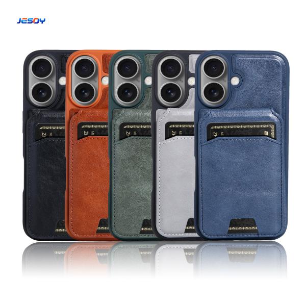 Quality Luxury Leather Phone Wallet Case Magnetic Phone Cases With Card Holder for sale