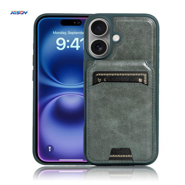 Quality Embossed Logo Leather Phone Case Black Mobile Phone Wallets Luxury for sale