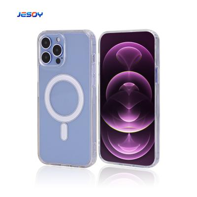 China Shockproof Magsafe Phone Case Trend Style Clear Mobile Phone Cases Lightweight for sale