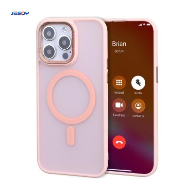 China Slim Magsafe Phone Case Shockproof Hard PC Phone Case Translucent for sale