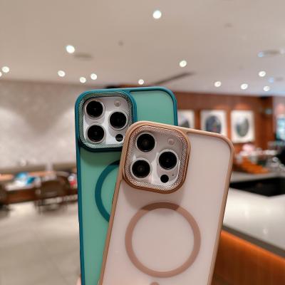 China Slim Magsafe Phone Case Shockproof Hard PC Phone Case Translucent for sale