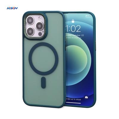 China Strong Magnetic Mobile Cover Matte Translucent Mobile Cover Skin Friendly For iPhone 16 15 Pro max for sale