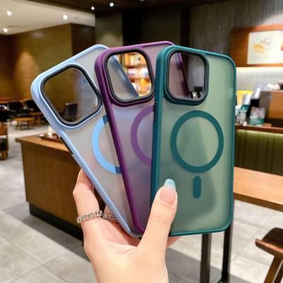 중국 맞춤형 맥세이프 폰 케이스 무광 투명 모바일 커버 스크래치 방지 판매용