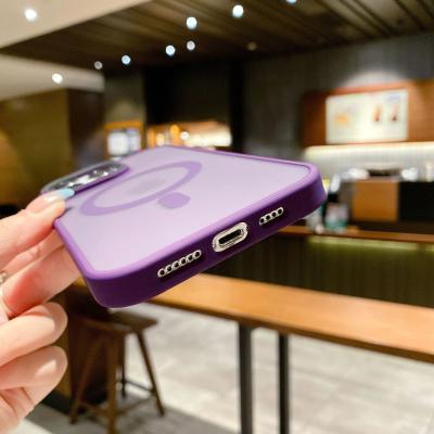 중국 맞춤형 맥세이프 폰 케이스 무광 투명 모바일 커버 스크래치 방지 판매용