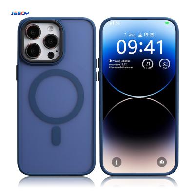 중국 부드러운 TPU 배머 매그세이프 전화 케이스 아이폰 맞춤형 충격 방지 케이스 안티 지문 판매용