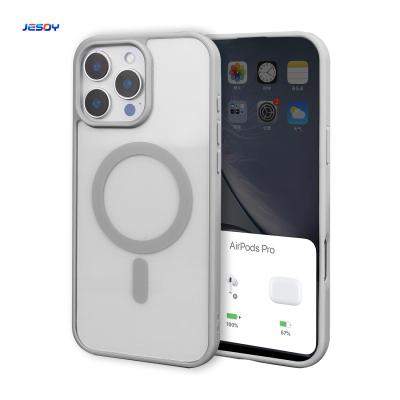 China Scratch Resistant Magnetic Phone Case Camera Stand TPU Transparent Case for sale