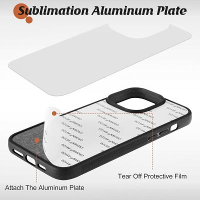 China Black / White Shockproof iPhone Cases Customized Sublimation 2D Mobile Cover With TPU Non Slip Edge for sale