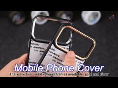 custom brand high-quality shockproof metal frame uv printed with velvet magnetic phone case