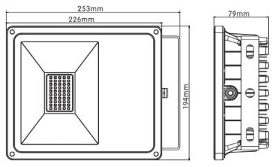 50W, 5000 LM, 110V / 120V / 240V, 2700K - 6500K Led Flood Lighting Fixtures Epistar Chip