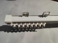 China Ceiling Mounted Curtain Track With Curtain Track Rollers, Side Bracket Ceiling Top Bracket for sale