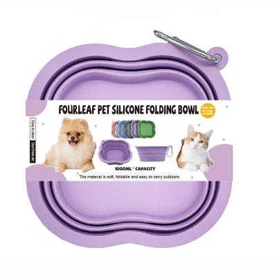 中国 ペット犬の餌碗 500/1000ml容量 携帯型・環境に優しいシリコン素材 販売のため