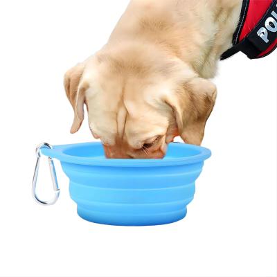 Cina Ciotola in silicone per animali da compagnia per il cibo lento e l'acqua potabile durante le avventure all'aperto in vendita