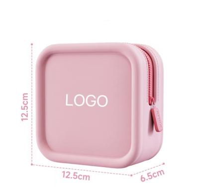 Cina Logo personalizzato Moda borsa cosmetica in silicone per viaggi portatile e design porta spazzole in vendita
