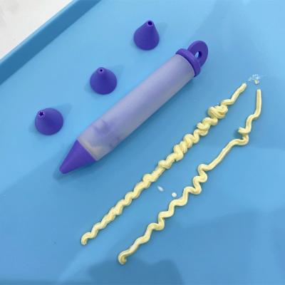 중국 14.5*2.3cm의 이 실리콘 케이크 펜으로 케이크와 페이스트리를 손쉽게 장식하세요 판매용