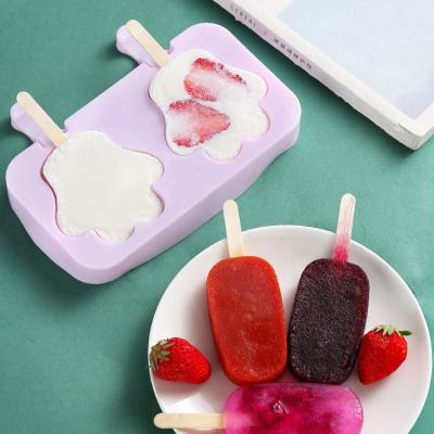 China BPA Free Customized Design Silicon Ice Cream Popsicle Mold Making with Stick for sale