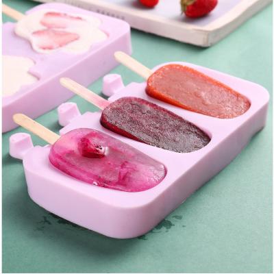 China BPA Free Customized Design Silicon Ice Cream Popsicle Mold Making with Stick for sale