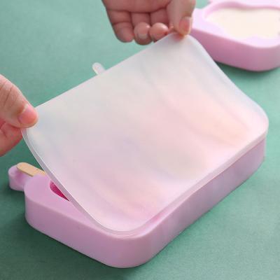 China BPA Free Customized Design Silicon Ice Cream Popsicle Mold Making with Stick for sale