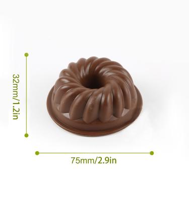 Cina Stampi di pentole di ciambelle in silicone non appiccicoso ideali per la cottura e immagazzinati in varie forme in vendita