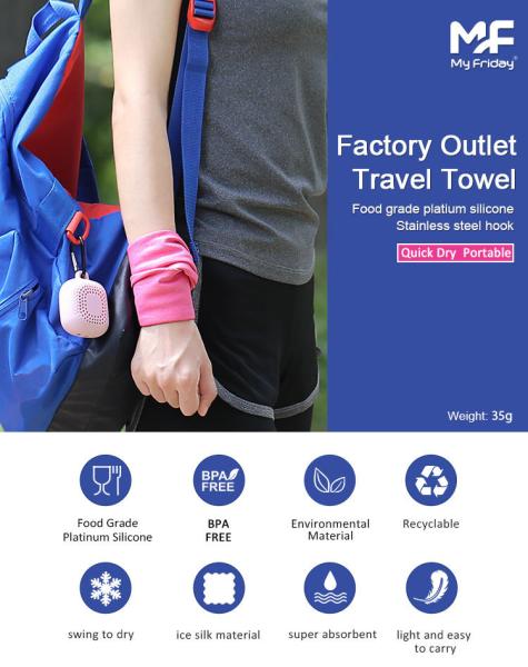Quality 35g Square Silicone Quick-Drying Towel for Eco-Friendly Environmental Protection for sale
