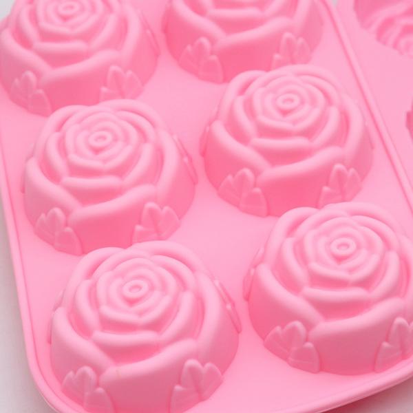 Quality Rose Flower Shape Chocolate Mould for Silicone Cake Decoration Baking in Rose for sale