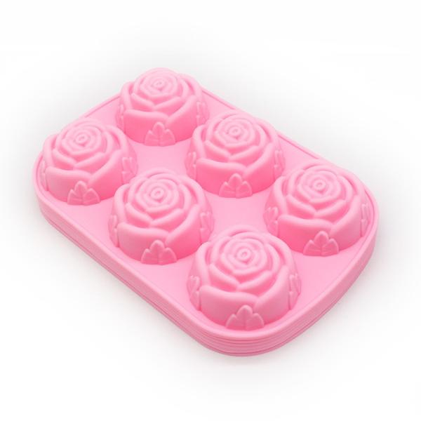 Quality Rose Flower Shape Chocolate Mould for Silicone Cake Decoration Baking in Rose for sale