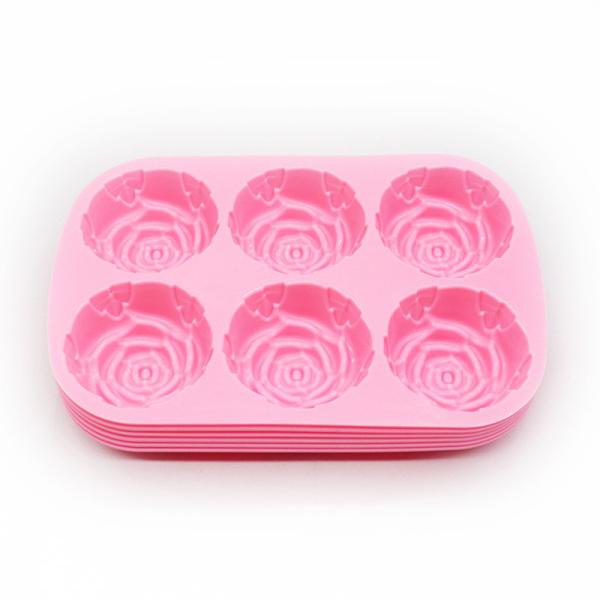 Quality Rose Flower Shape Chocolate Mould for Silicone Cake Decoration Baking in Rose for sale