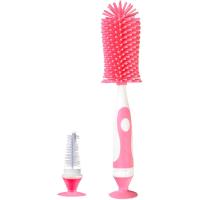 Quality Silicone Bottle Cleaning Brush With Nipple Cleaner For Baby Bottles 10.4*2.2 in for sale