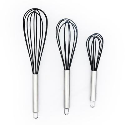 Κίνα Πολυλειτουργικό σιλικόνιο αυγό Whisk Αναμειγνυτικά εργαλεία για την οικιακή κουζίνα 8/10/12 ίντσες Beater προς πώληση