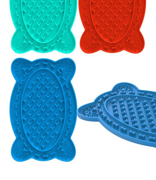 Quality Food Grade Silicone Distracting Pet Cat Paw Slow Feeder Pad For Dogs With for sale