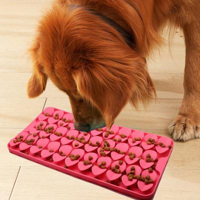 China Grade alimentício silicone Slow Feeder Mat pad pad sólido para cães e gatos cheirando lambe Pad à venda