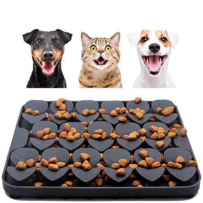 China Grade alimentício silicone Slow Feeder Mat pad pad sólido para cães e gatos cheirando lambe Pad à venda