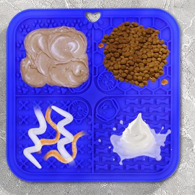 Cina Matto da leccare in silicone da 20*20 cm con ventosa e design sostenibile in vendita