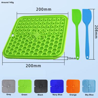 Cina Matto da leccare in silicone da 20*20 cm con ventosa e design sostenibile in vendita