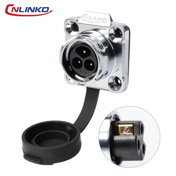 Quality Cnlinko DH 16 Series Locking Screw Type 3 Pin Waterproof Cable Power Plug for sale