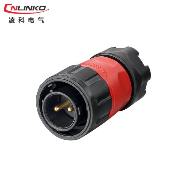 Quality Cnlinko YM 24 2 Pin Plastic Circular Single Hole Waterproof Aviation Plug Connector Male and Female Socket Industrial Connectors for sale